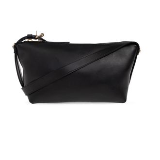 Moschino Leder-Schultertasche - - Bags - Herren - Schwarzk - ONE SIZE