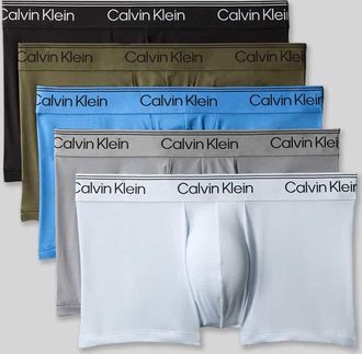 Calvin Klein Underwear Trunk mit elastischem Label-Bund im 5er-Pack