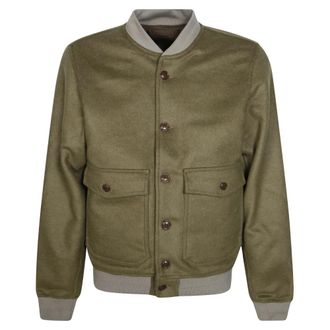 CHESAPEAKE'S A1 Woll-Bomberjacke - - Jackets - Herren - Gr&uuml;n - XL