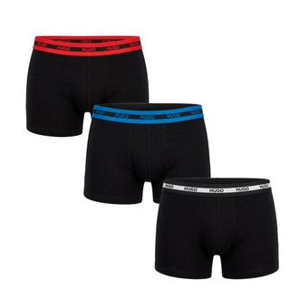 HUGO BOSS Homme, Sous-v&ecirc;tements, Noir, Taille: XL Trunk Triplet Planet