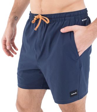 Hurley Herren Phantom Eco Poolside Combo 40,6 cm Boardshorts, Obsidian, S 7-9
