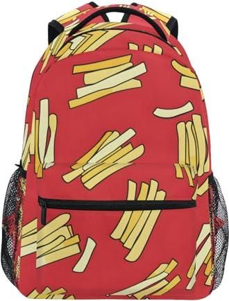 Generic Frites Sac &Agrave; Dos Antivol Sacs A Dos L&eacute;ger Cartable Scolaire Pour Ordinateur Portable Travail Pc 29X40Cm
