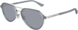 Bottega Veneta unisex, Accessoires, Gris, Taille: 55 MM Bv1373S-003