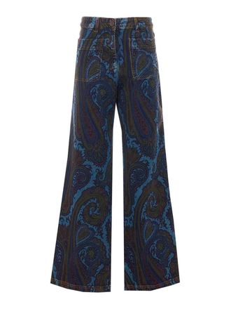 Etro Straight Leg Jeans - Blau