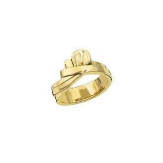 Ines De La Fressange Femme, Accessoires, Jaune, Taille: 58 MM Balthus Bow Attachment Ring