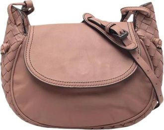 Bottega Veneta Pre-owned Vintage Woven Leather Crossbody Bag - - Pre-owned - Damen - Rosa - ONE SIZE