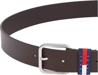 Tommy Hilfiger Ceinture en cuir &agrave; boucle carr&eacute;e