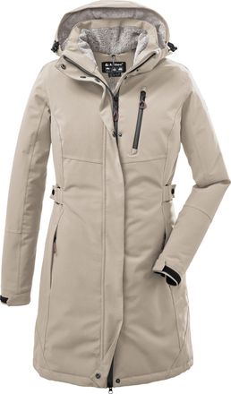 Killtec Parka KILLTEC KOW 165 WMN PRK, Damen, Gr. 48, beige (helltaupe), Obermaterial: 100% Polyester;Futter: 100% Polyester;F&uuml;llung: 100% Polyester, Jacken P