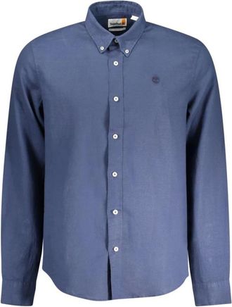 Timberland Chemise boutonn&eacute;e en coton &agrave; manches longues - Homme - Chemises - Bleu - Taille: S