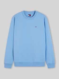 Tommy Jeans Regular Fit Sweatshirt aus Baumwoll-Mix mit Logo-Stitching
