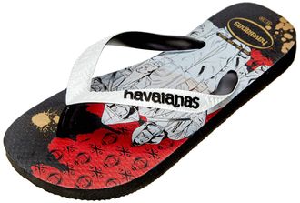 Havaianas Unisex Top Netflix Flipflop, Black/White, 37/38 EU