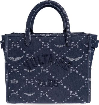 Zadig&Voltaire Femme, Sacs, Bleu, Taille: ONE Size Angel Shopper Bag