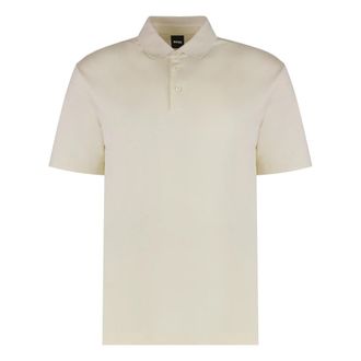HUGO BOSS Baumwollmischung Polo - - Tops - Herren - Beige - S