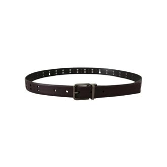 Dolce & Gabbana Perforated Leather Belt - - Accessories - Herren - Rot - ONE SIZE