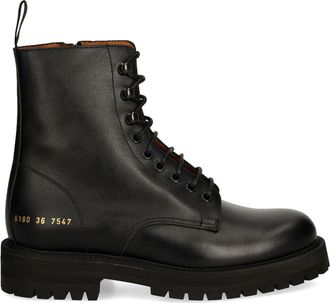 Common Projects bottes en cuir - Noir