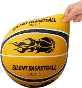 Generico Indoor-Trainingsball - leiser Wettkampfball, bequemer Griff, Leichter und sicherer R&uuml;ckprall, weiches Spieldesign, leises Basketball-Trainingsspielzeu