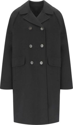Max Mara Femme, Manteaux, Noir, Taille: 36 FR Manteau Zolfo