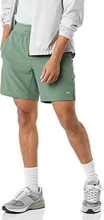 Amazon Essentials Short dEntraînement Extensible Tissage 18 cm Haute Performance - couleurs abandonnées Homme, Vert Sauge, XXL