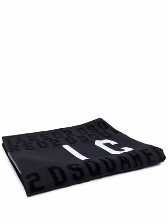 Dsquared2 Be Icon Strandtuch - Schwarz