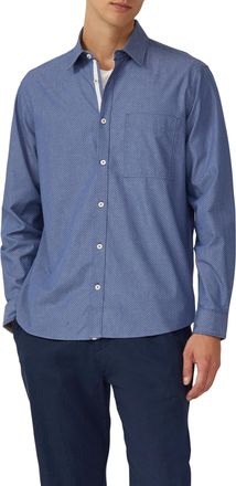 s.Oliver Regular Fit: Gemustertes Langarmhemd mit Brusttasche