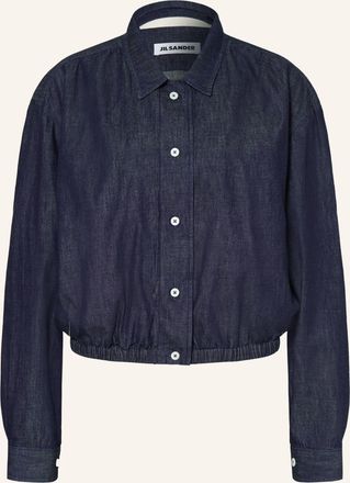 Jil Sander Blouson In Jeansoptik blau