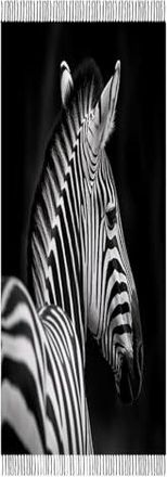 Generic &Eacute;charpe Longue Foulard Femme Impression en noir et blanc Mode &Eacute;charpe Femme pour Femmes Party Homme 68x196cm