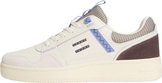 Tommy Jeans Herren TJM Retro Basket Em0Em01657 Low Top, White (Ivory/Black Walnut), 44.5 EU