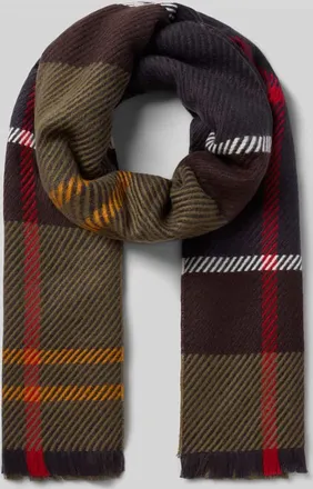 Barbour Schal mit Logo-Patch Modell BLAIR TARTAN