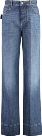 Bottega Veneta Femme, Jeans, Bleu, Taille: 32 FR Vintage Indigo Wide Leg Denim