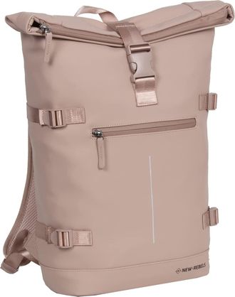 New Rebels Unisex 16l William Backpack - School Backpack Rolltop - Water repellent Backpack - High Quality Polyurethane Material - Comfortable and Stylish Design