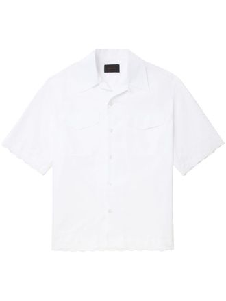 Simone Rocha chemise en coton &agrave; broderie anglaise - Blanc