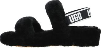UGG Pantolette UGG Oh Yeah Hausschuhe schwarz Fell 1107953