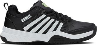K-Swiss Homme Court Express 2 Clay Chaussure de Tennis, Noir, Blanc, Vert Fluo, 39.5 EU