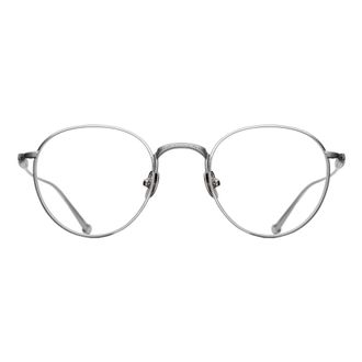 Matsuda unisex, Accessoires, Gris, Taille: 48 MM Monture de Lunettes Argent Bross&eacute;