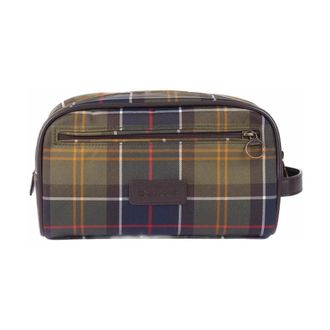 Barbour Femme, Sacs, Vert, Taille: ONE Size Trousse de Toilette Tartan Classique Design &Eacute;l&eacute;gant