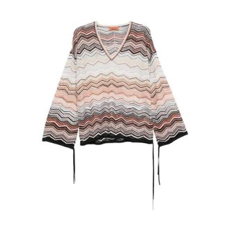 Missoni Femme, Blouses et Chemises, Multicolore, Taille: 36 FR Chemisier &agrave; motif chevron