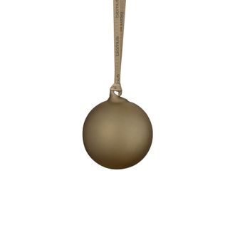 Blomus 4er Set Weihnachtsschmuck -JUHLA- | Weihnachtskugeln Farbe Coffee | Christbaumkugeln mit Aufhänger | Größe M Ø7 cm