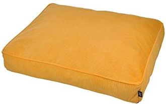 LOVE STORY Kissen, rechteckig, XL, Cord, 90 x 70 x 15 cm, Senfgelb