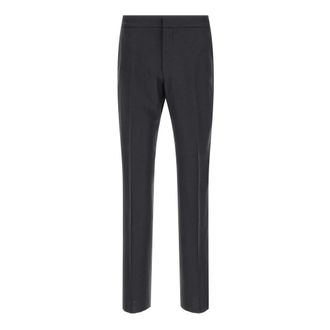 Ermenegildo Zegna Homme, Pantalons, Bleu, Taille: 2XL Linen Pantalons