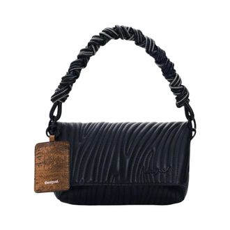 Desigual Femme, Sacs, Noir, Taille: ONE Size Sac &agrave; main avec bandouli&egrave;re et poche int&eacute;rieure