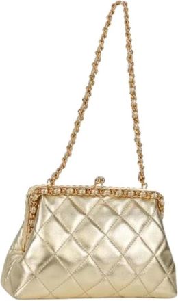 Chanel Pochette Vintage en Cuir Pre-owned - Femme - Pre-owned - Jaune - Taille: ONE Size