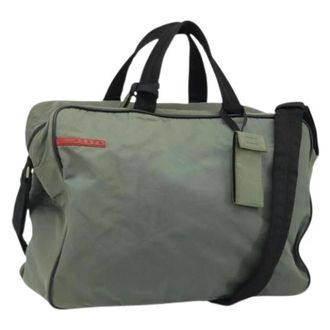 Prada Pre-owned Vintage Nylon Schultertasche - - Pre-owned - Damen - Grau - ONE SIZE