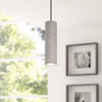 Paco Home Pendelleuchte, GU10, Lampe Für Wohnzimmer Esszimmer Küche, Höhenverstellbar, Farbe: Beton-Stein-Grau, Leuchtmittel: ohne Leuchtmittel