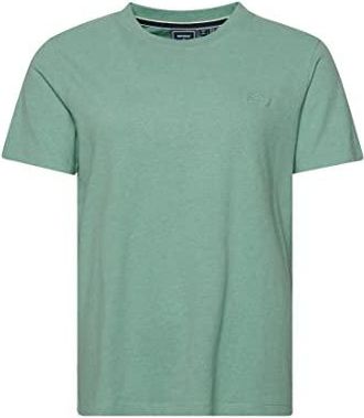 Superdry Logo Vintage EMB Tee Chemise, Sage Green Marl, 38 Femme
