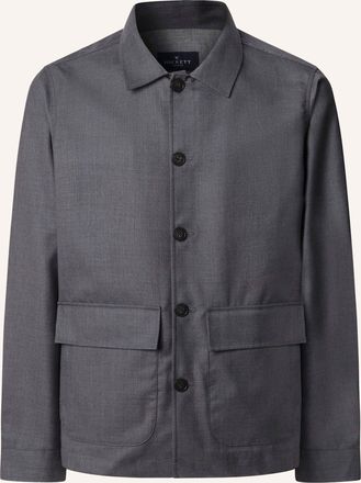 Hackett Fieldjacket Wool Overshirt grau