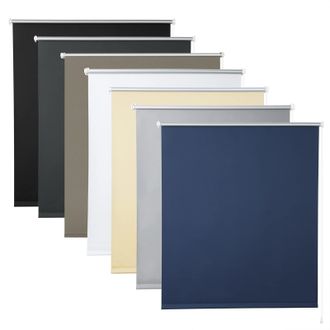 Woltu Verdunkelungsrollo ohne Bohren, Thermo Verdunkelungsrollo mit Kette, Sichtschutz, f&uuml;r T&uuml;ren und Fenster, 110 x 160 cm, Blau