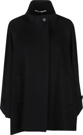Tagliatore Femme, Vestes, Noir, Taille: 38 FR Cape Leila &agrave; col haut