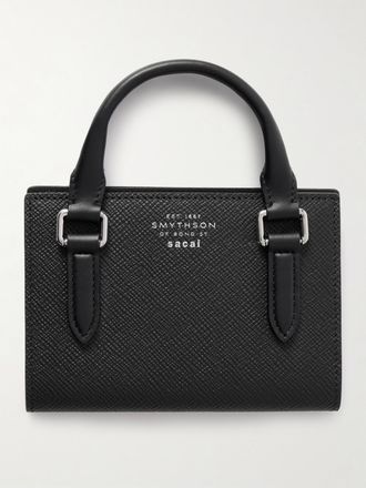 Smythson &Eacute;tui Pour Passeport En Cuir Textur&eacute; X Sacai - Noir