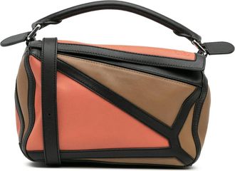 Loewe Hobo Bags - Small Calfskin Graphic Puzzle Satchel - Gr. unisize - in Braun - für Damen