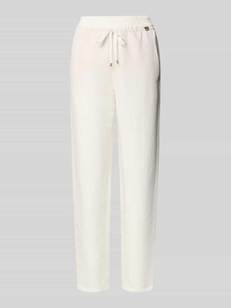 Marc Cain Tapered Fit Stoffhose aus Viskose-Leinen-Mix